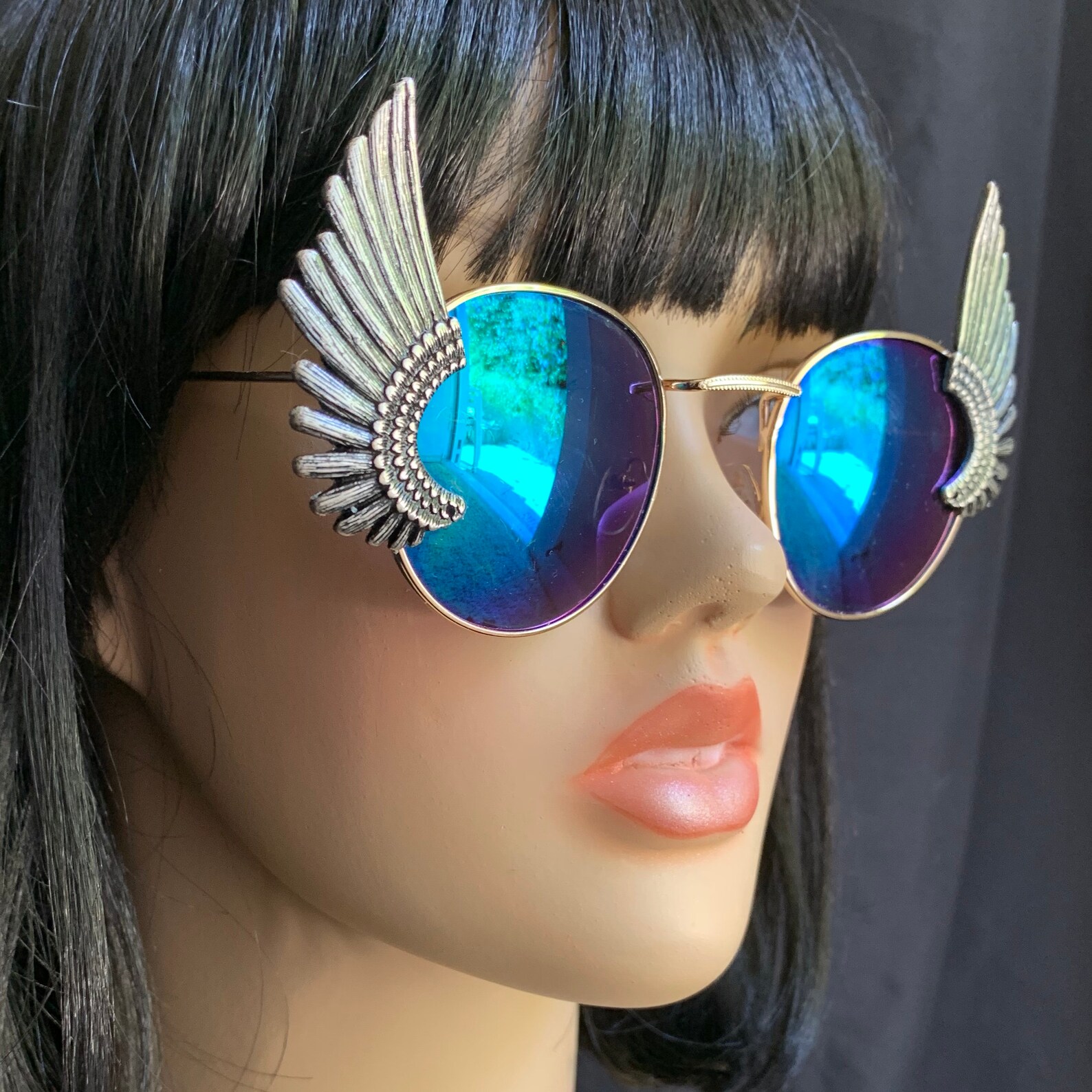 Winged Sunglasses Fairy Butterfly Embellished Rave Festival Outfits ...