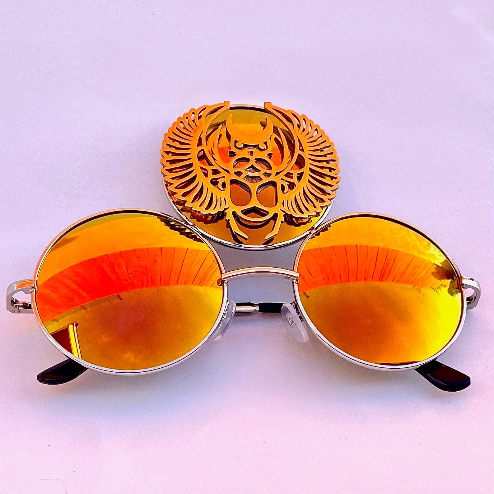 Scarab Beetle Sunglasses Festival Egyptian Glasses Winged Cosplay ...