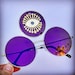 Purple Third Eye Sunglasses Custom Decorated Rave Glasses Rainbow ...
