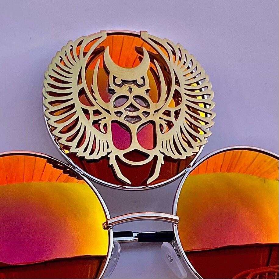 Scarab Beetle Sunglasses Festival Egyptian Glasses Winged Cosplay ...