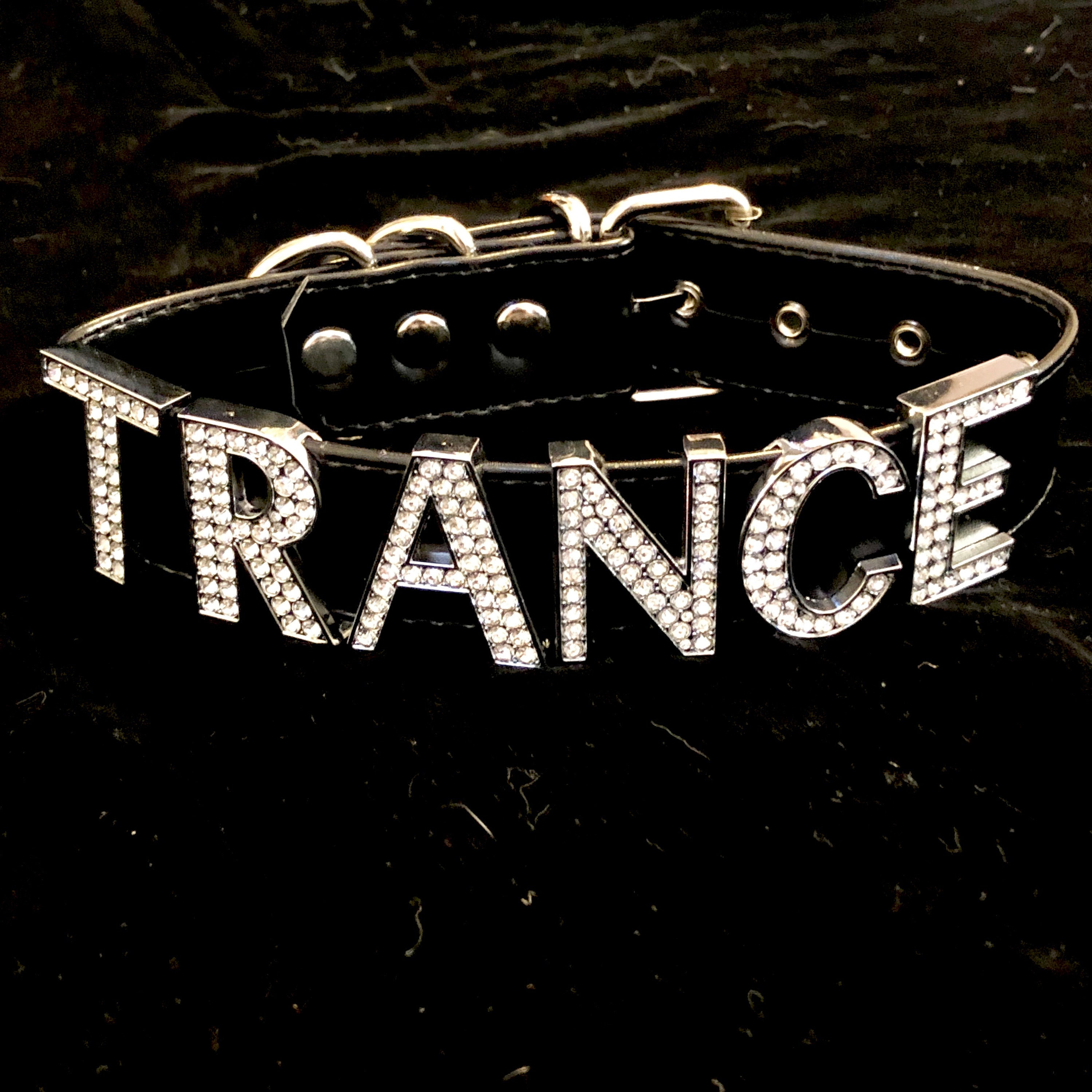 Trance Rave Choker Custom Festival Necklace Collar Charm Name - Etsy