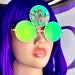 Purple Third Eye Sunglasses Custom Decorated Rave Glasses Rainbow ...