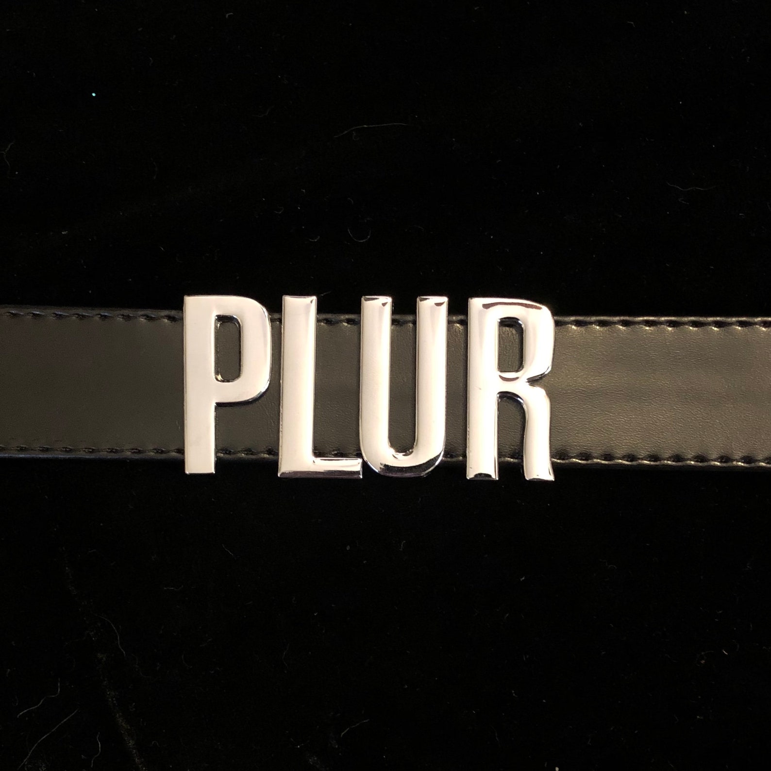 PLUR Rave Choker Custom Festival Necklace Collar Charm Name - Etsy