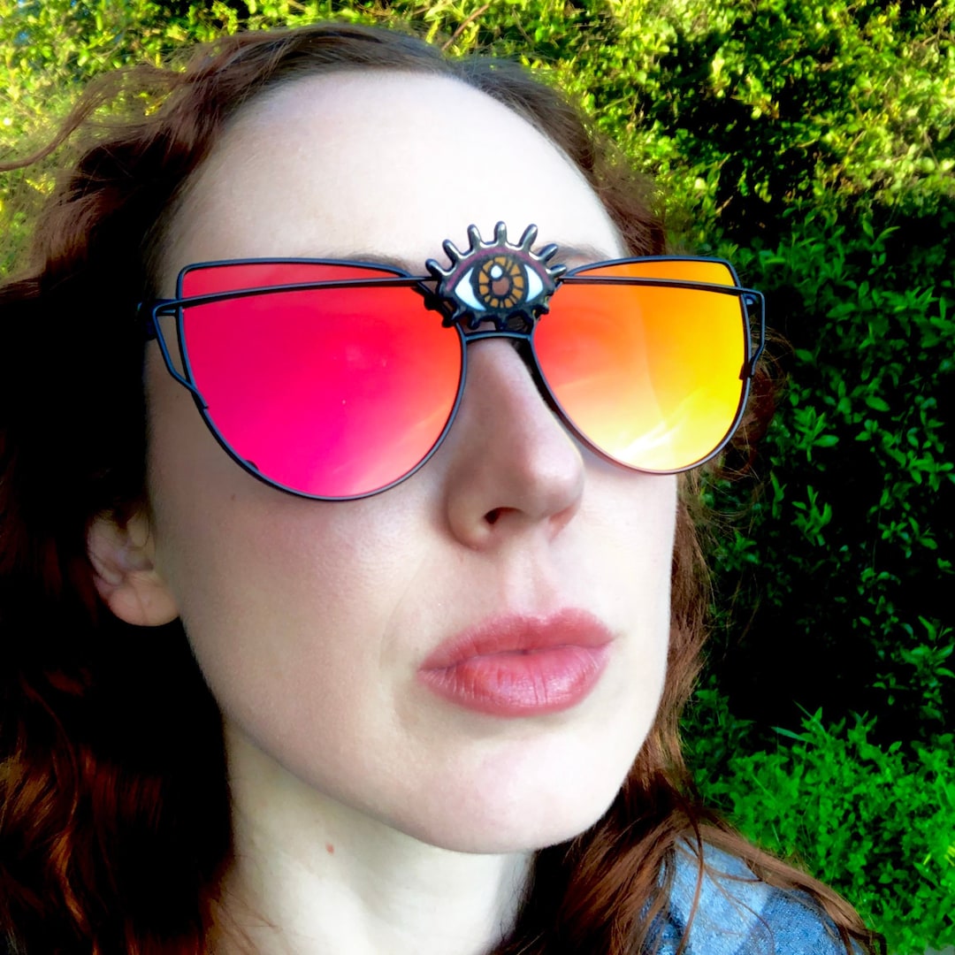 Evil Eye Sunglasses Devil Eye Protection Amulet Third Eye Glasses ...