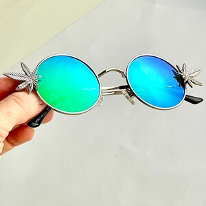 Festival Sunglasses Weed Smoker Gifts Pot Leaf Glasses Accessories ...