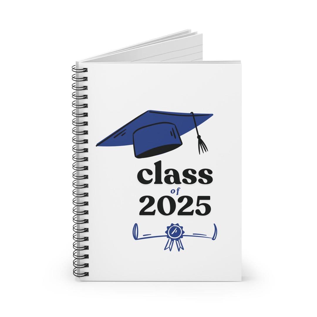 Graduation Spiral Notebook - Class of 2025, Graduation Gift, School ...