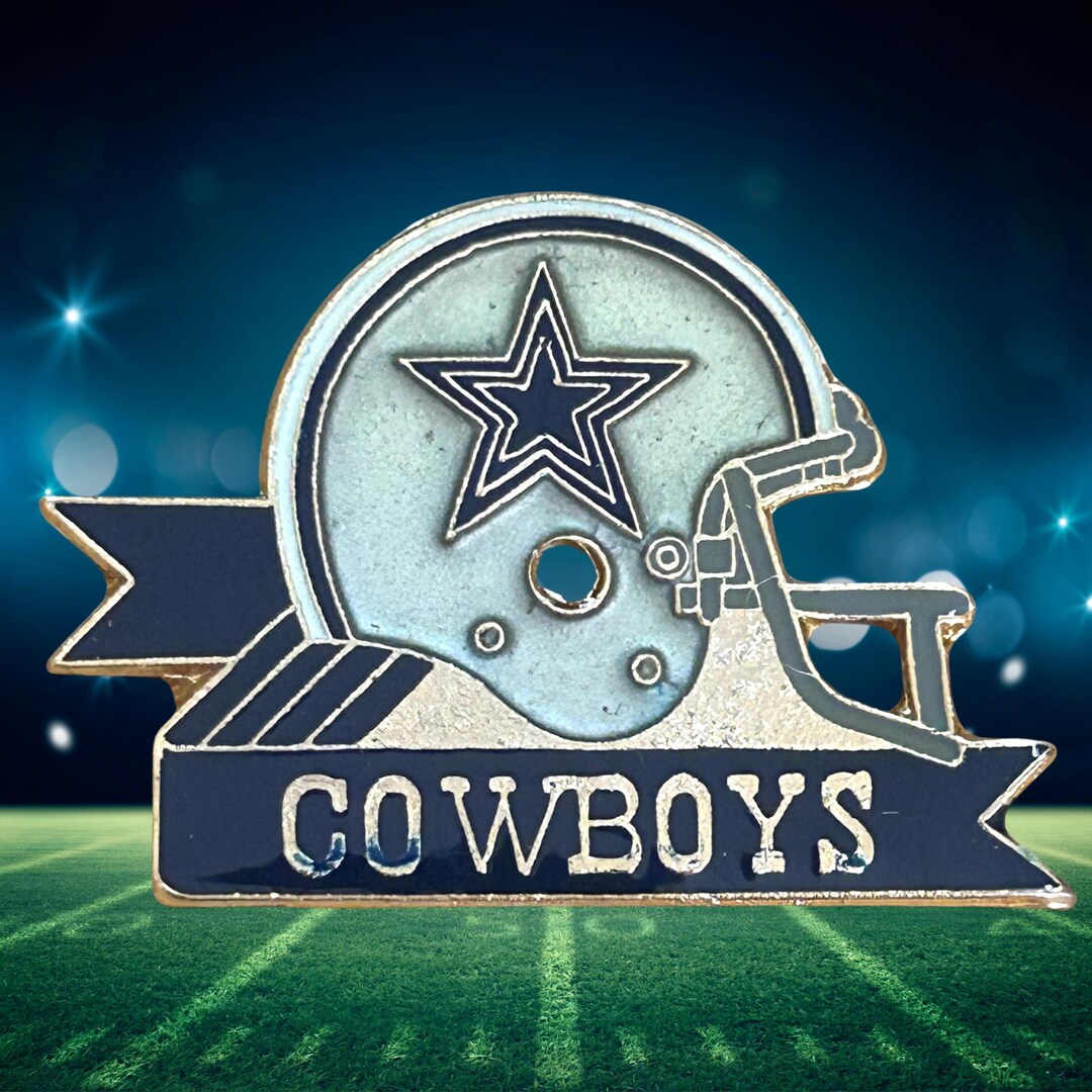 Vintage Dallas Cowboys 1980's NFL Football Helmet Pin - Etsy