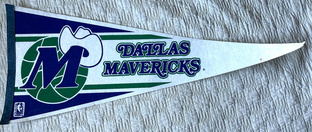 Vintage Dallas Mavericks 1990's Basketball NBA Pennant - Etsy
