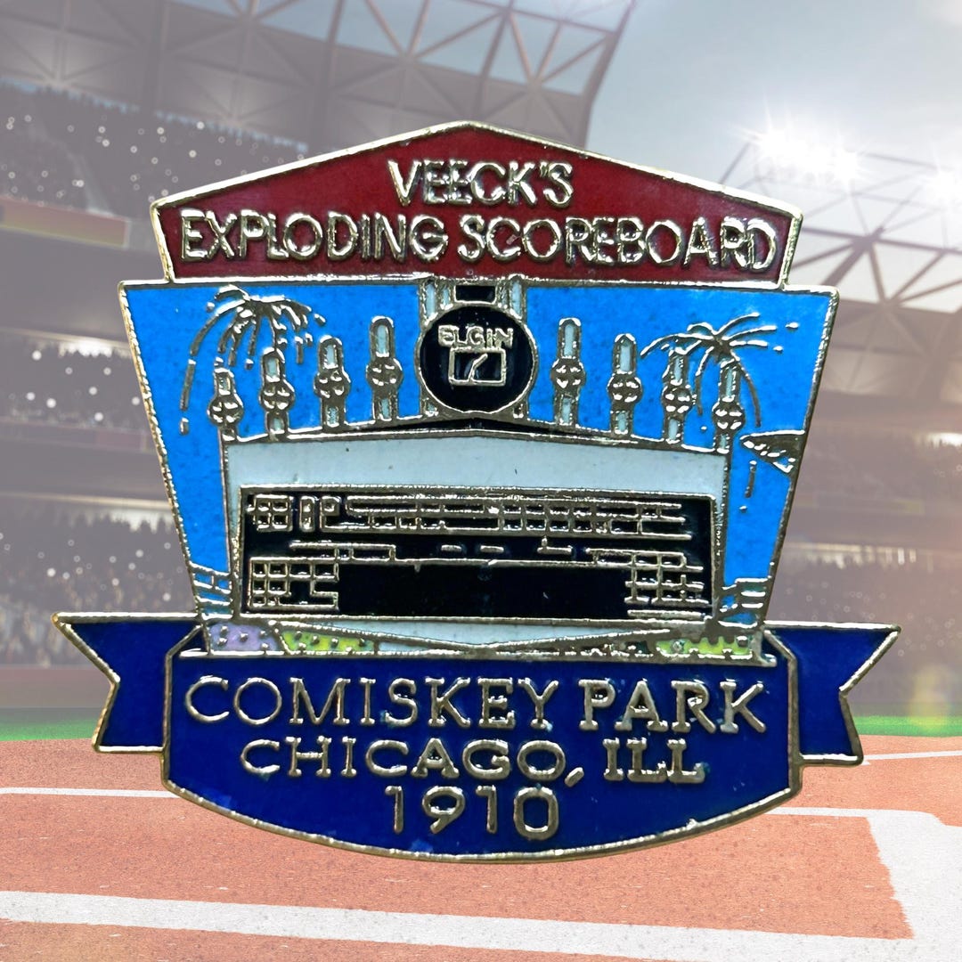 Vintage Chicago White Sox Comisky Park "veeck's Exploding Scoreboard ...