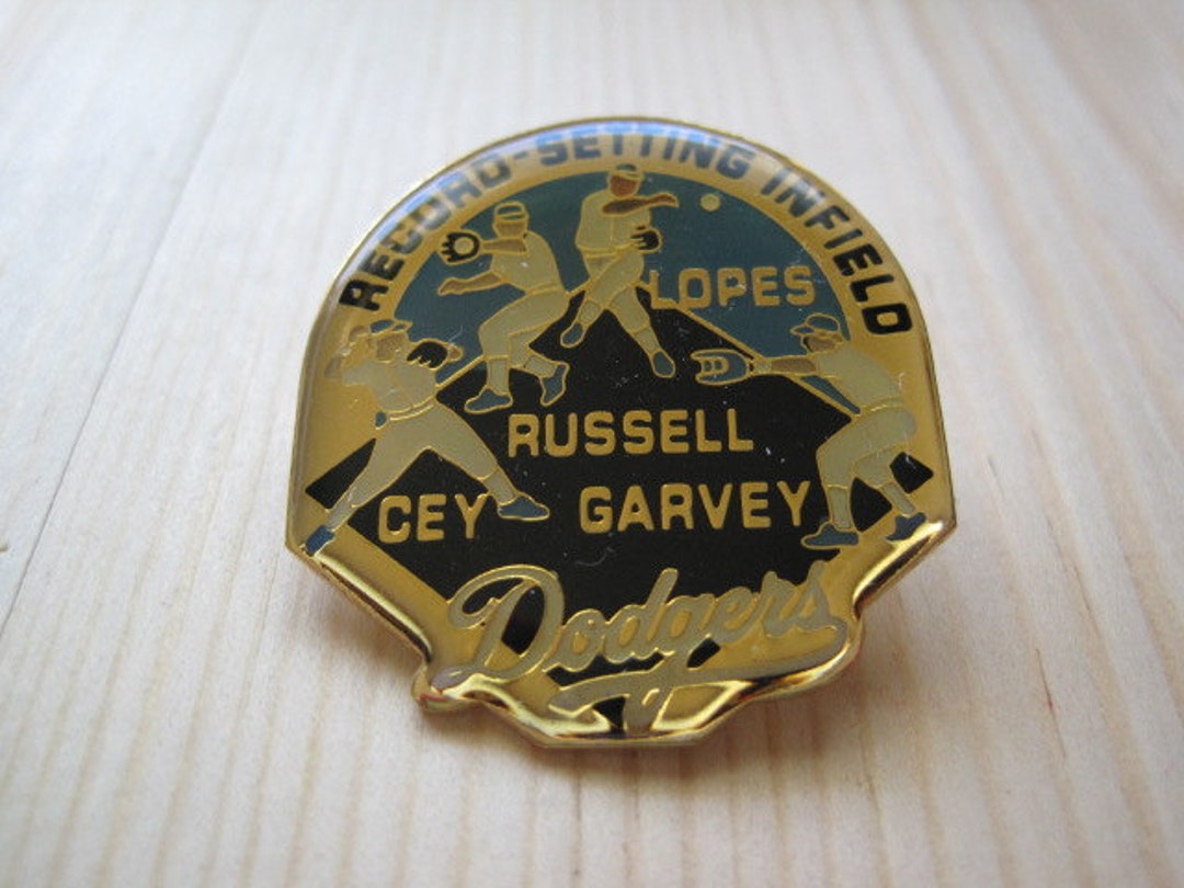 Vintage Los Angeles Dodgers record Setting Infield - Etsy