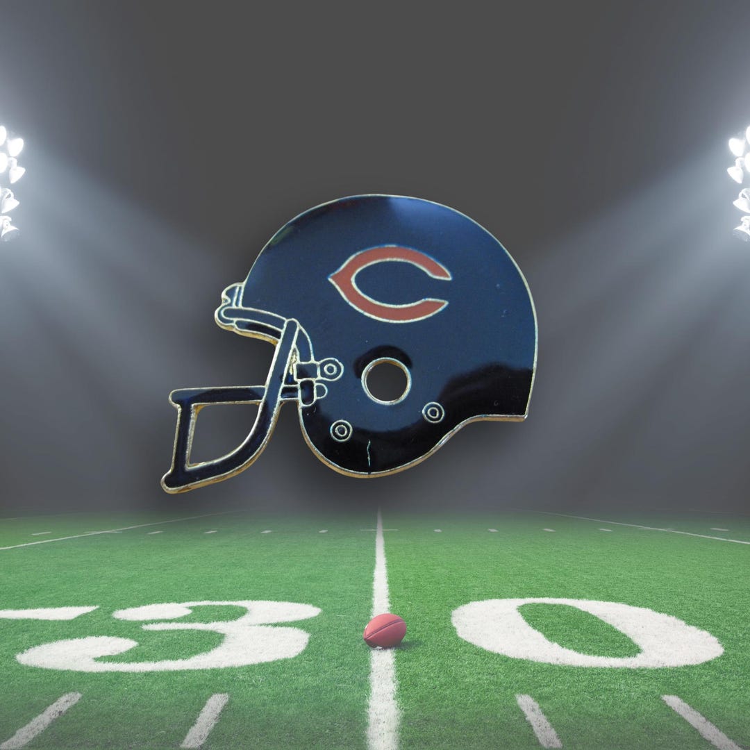 Vintage Chicago Bears 1980's NFL Football Helmet Lapel/ Hat Pin - Etsy
