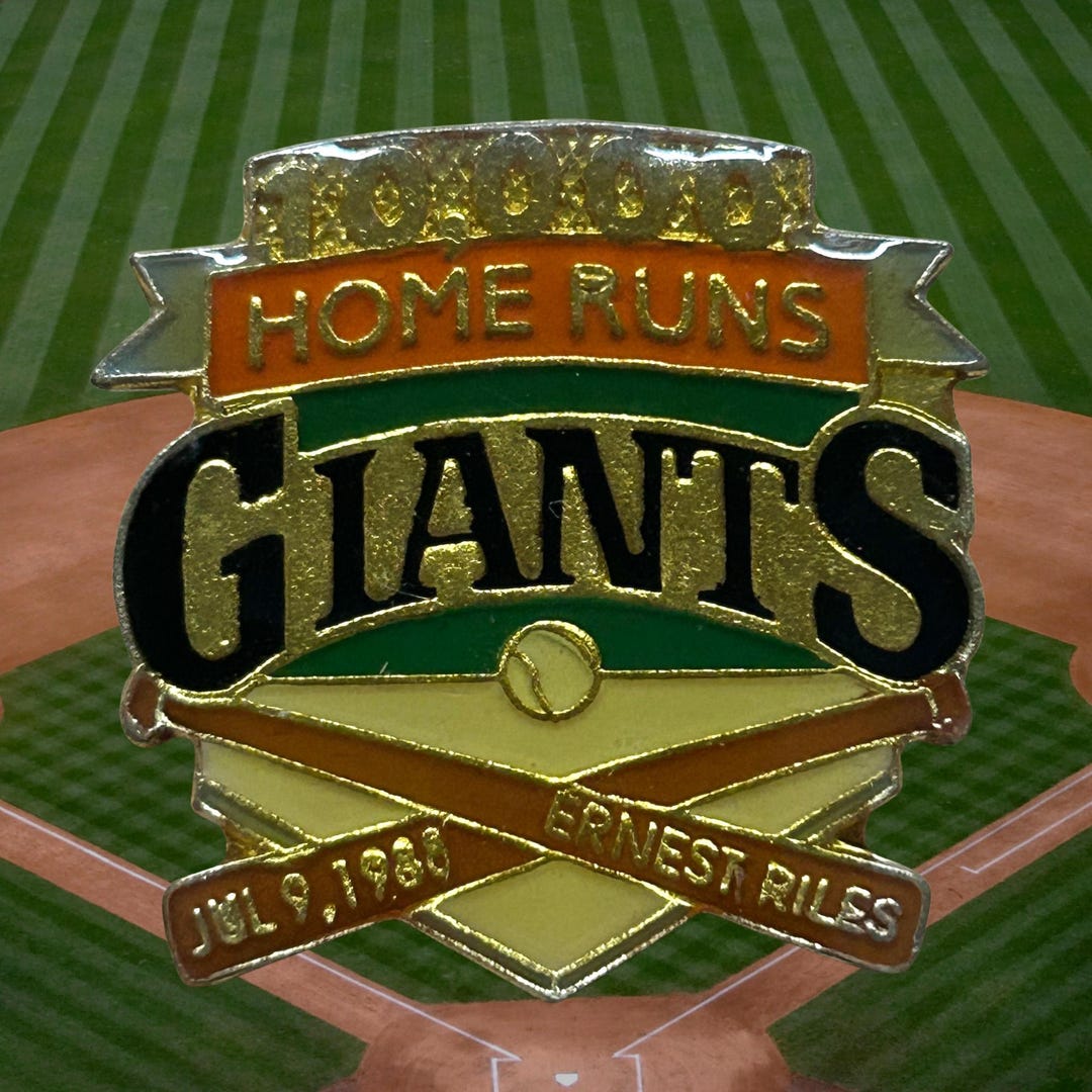 Vintage San Francisco Giants "10,000 Home Runs" 1980's MLB Baseball Pin ...