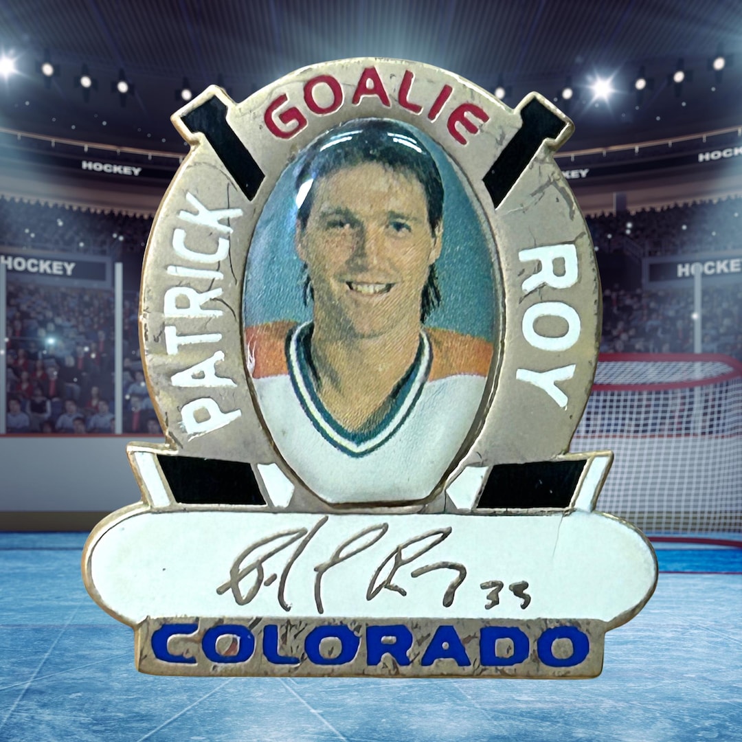 Vintage Colorado Avalanche Patrick Roy 1990's NHL Hockey Pin - Etsy
