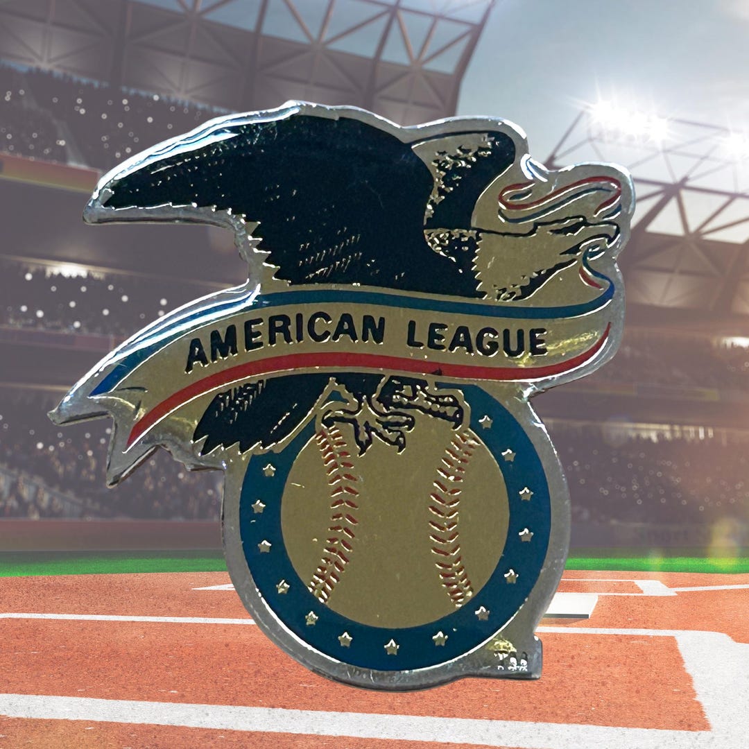 Vintage American League Collectible MLB Baseball Pin - Etsy