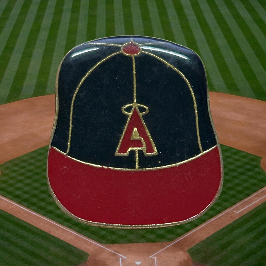 Vintage California Angels 1980's Hat/ Cap MLB Baseball Lapel/ Hat Pin ...