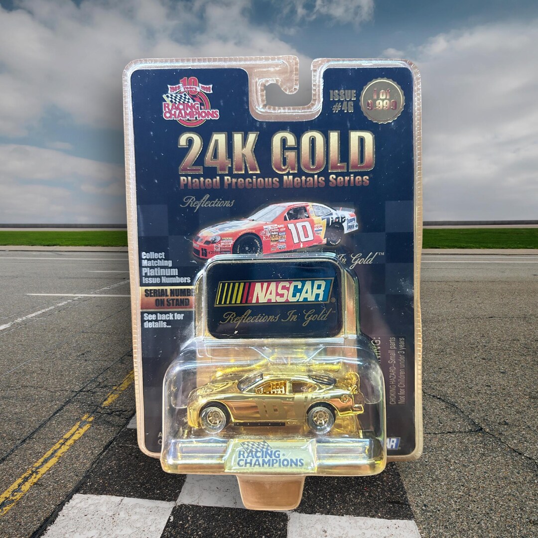 Vintage Nascar Ricky Rudd #10 Racing Champions "24k Gold" Diecast 1:64 ...