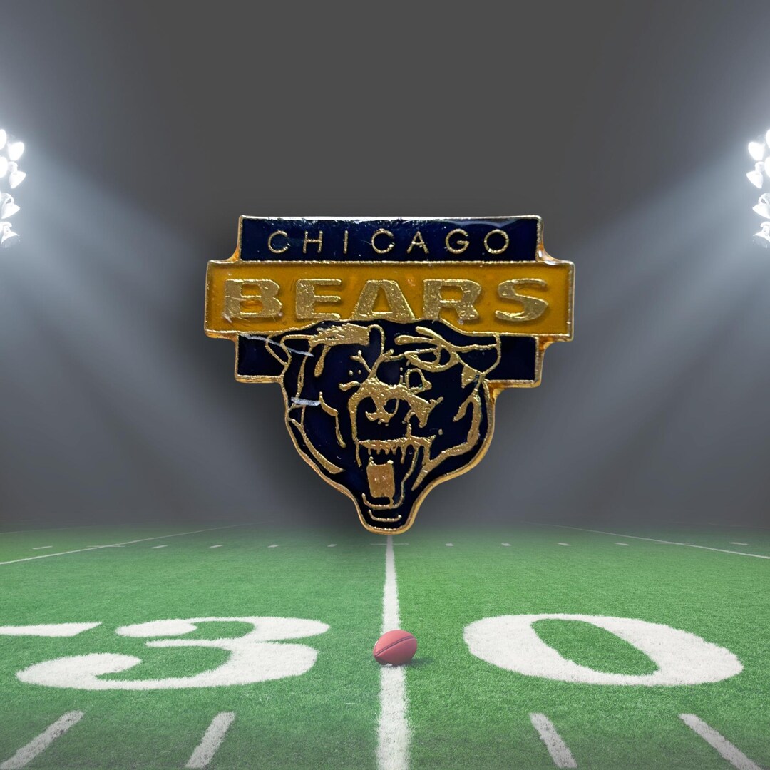Vintage Chicago Bears 1980's NFL Football Lapel/ Hat Pin - Etsy