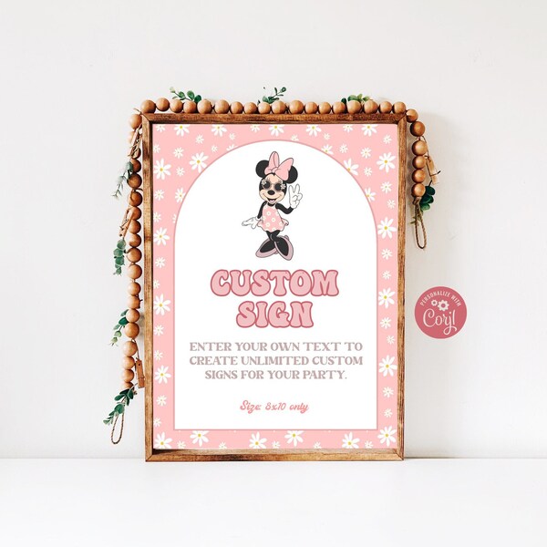 Minnie Mouse Party Signs - Etsy