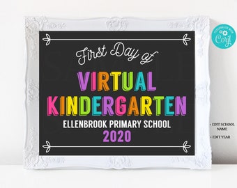 First Day of School Sign Back to School Poster White - Etsy