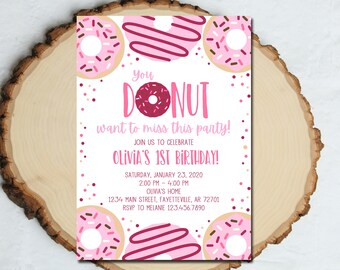 You DONUT Want to Miss This Party Invitation - Etsy