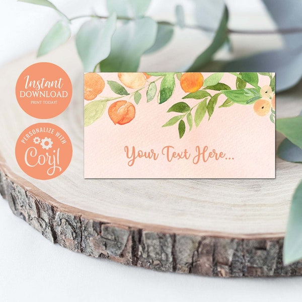 Peach Labels - Etsy