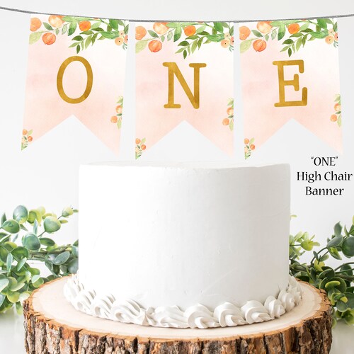 Sweet as a Peach Banner Peach 1st Birthday Peach Theme One - Etsy
