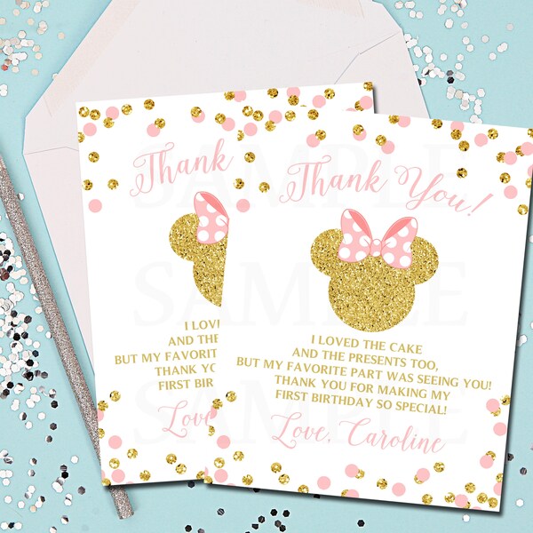 Minnie Thank You - Etsy