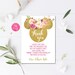 Editable Minnie Mouse Thank You Card Minnie Mouse Thank You - Etsy