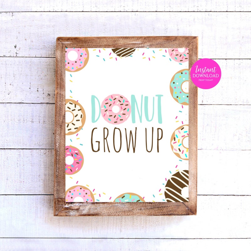 Donut Grow Up - Etsy
