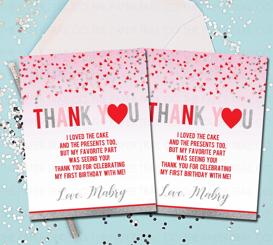 Valentine Thank You Notes, Valentine, Valentine's Day, Sweetheart ...