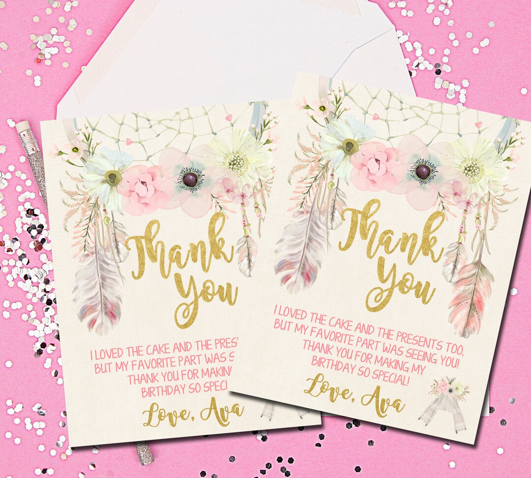 Tribal Thank You Cards, Thank You Notes, Thank You's, Dream Catcher ...