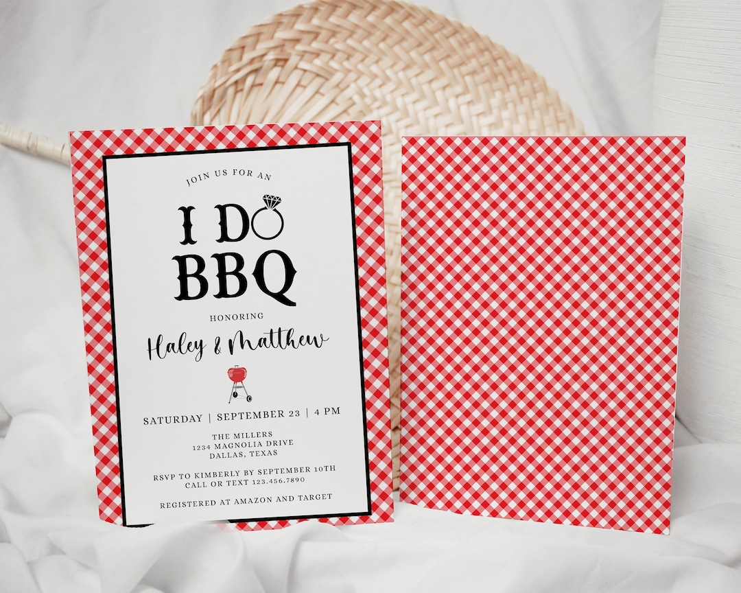 I Do BBQ Couples Shower Invitation I Do BBQ Wedding Invitation BBQ ...