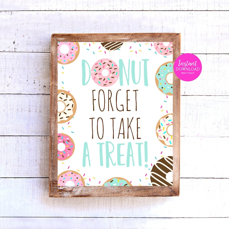 Donut Party Sign - Etsy