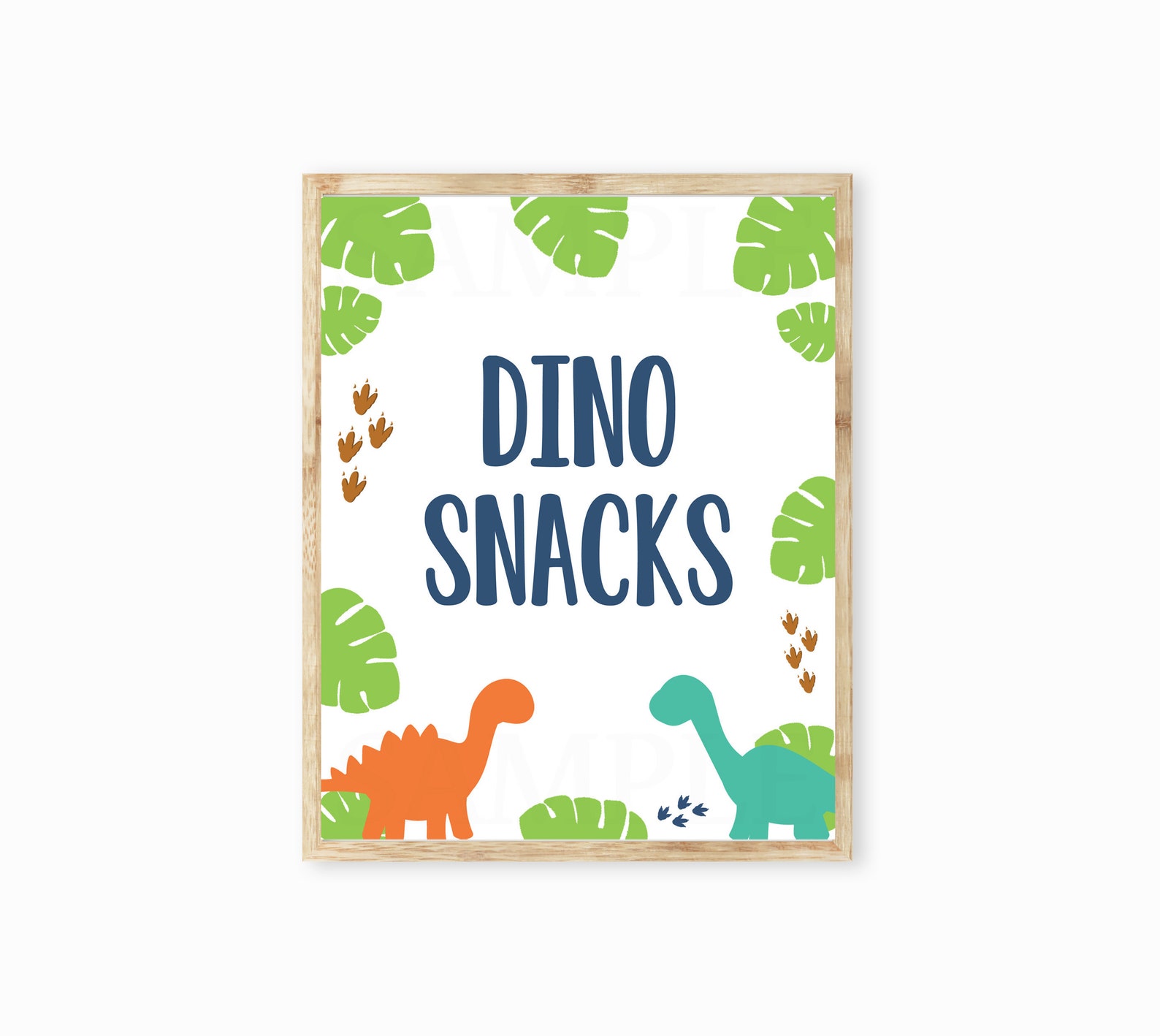 Dino Snacks Table Sign Food Table Sign Dino Birthday - Etsy