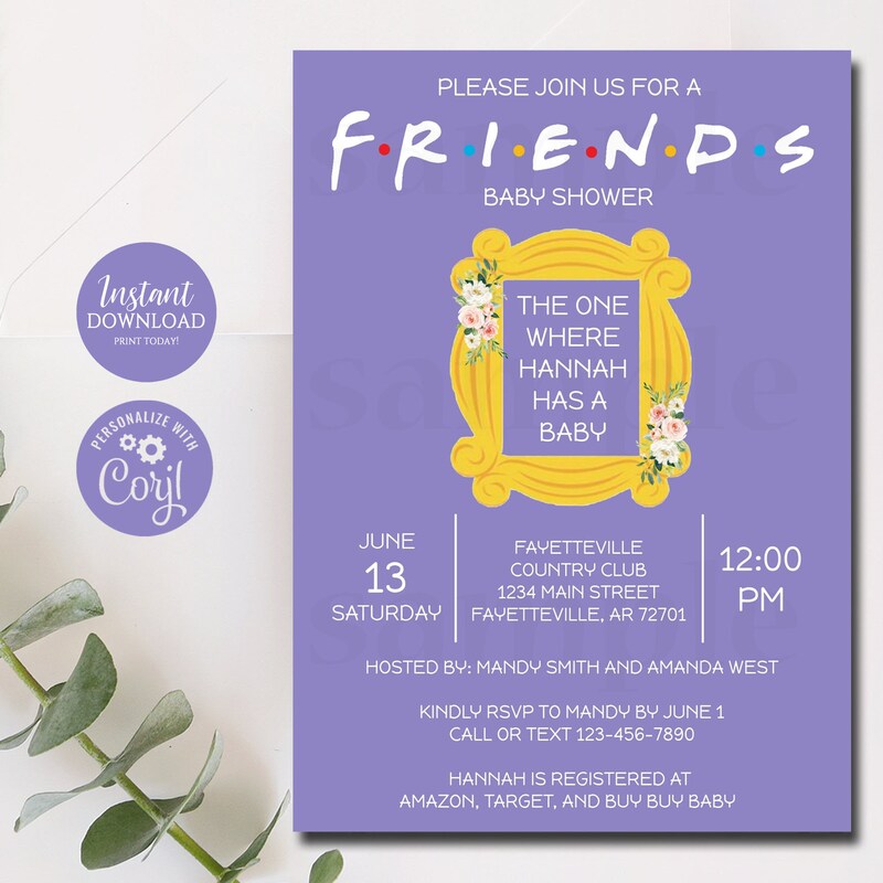 Friends Baby Shower - Etsy