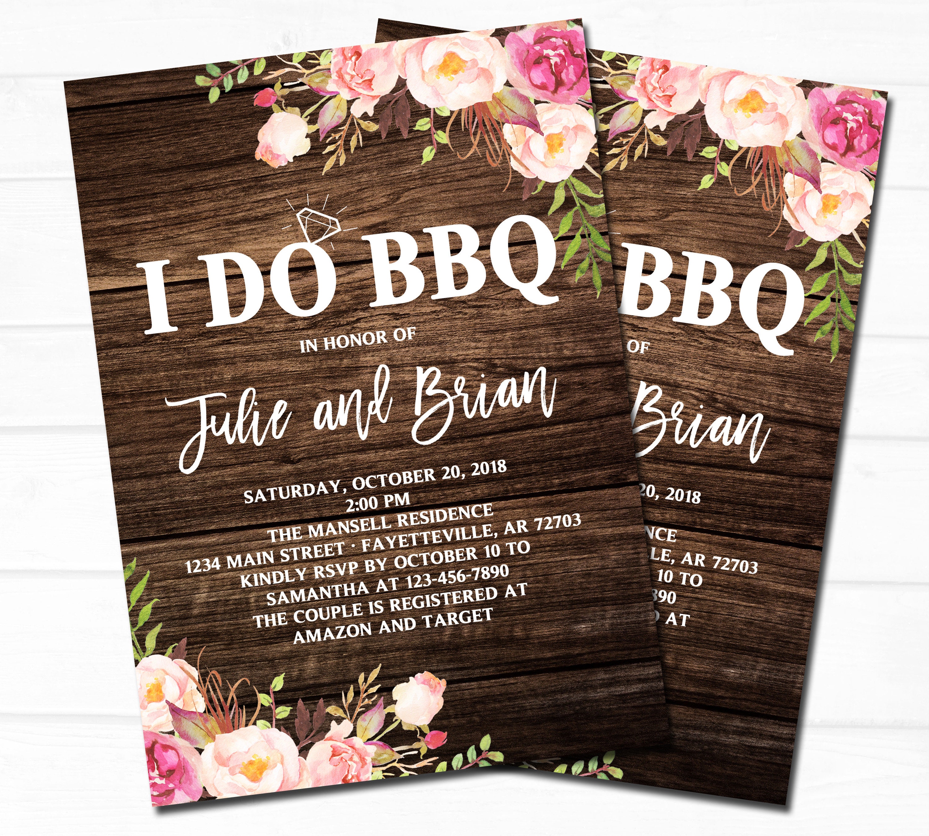I Do BBQ Invitation I Do BBQ Couples Shower Invitation I Do | Etsy
