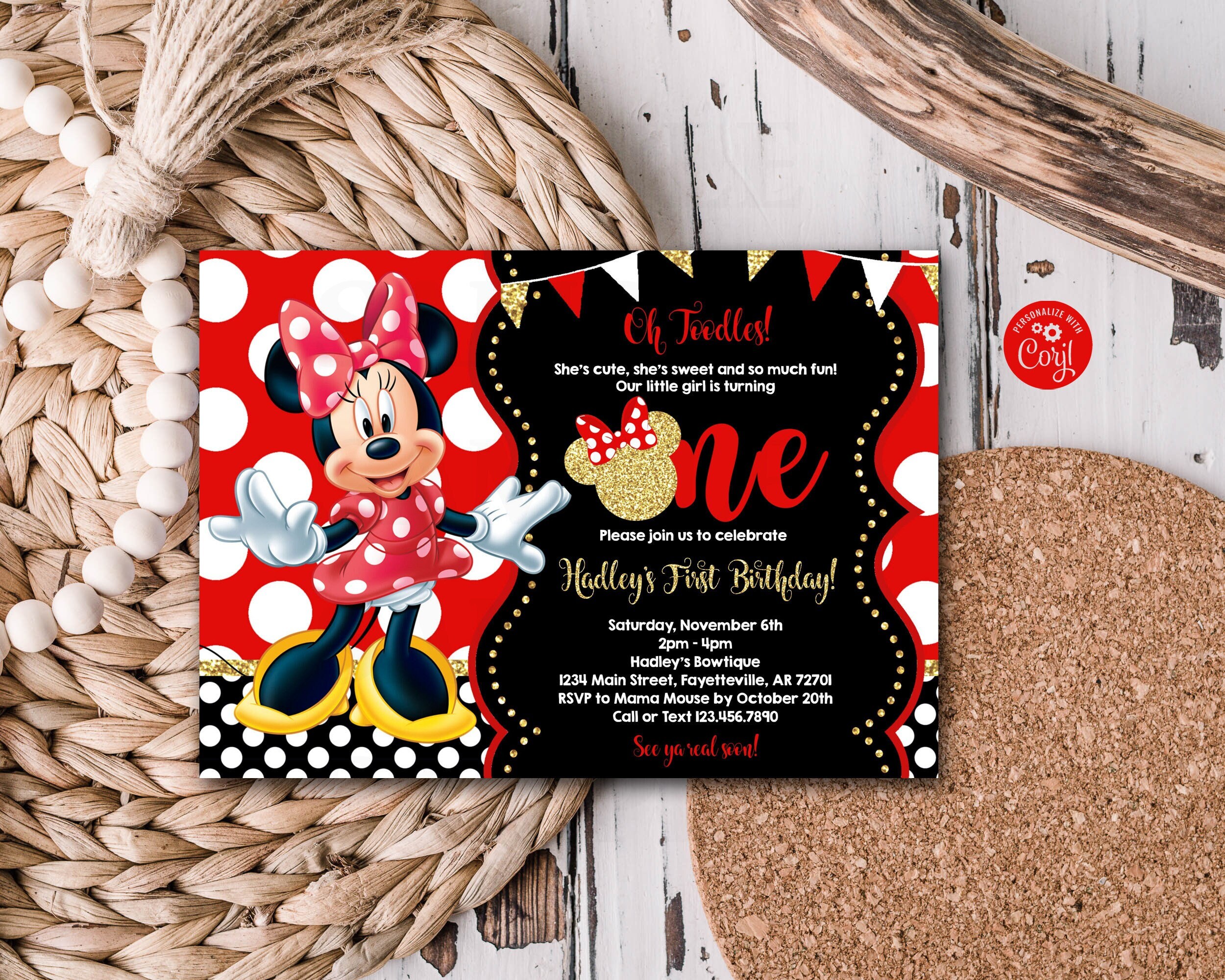 Inviti Minnie Mouse Rossi #minniemouse 😀😀 | TikTok
