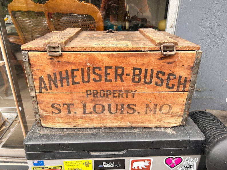 Original Anheuser-busch Budweiser Beer Crate Case 1933 - Etsy