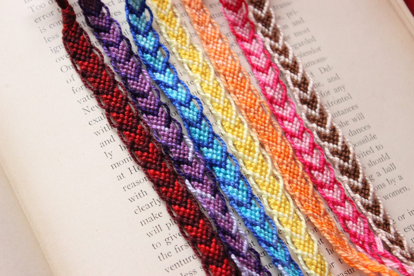 Heart Friendship Bracelet Woven Heart Friendship Bracelet - Etsy