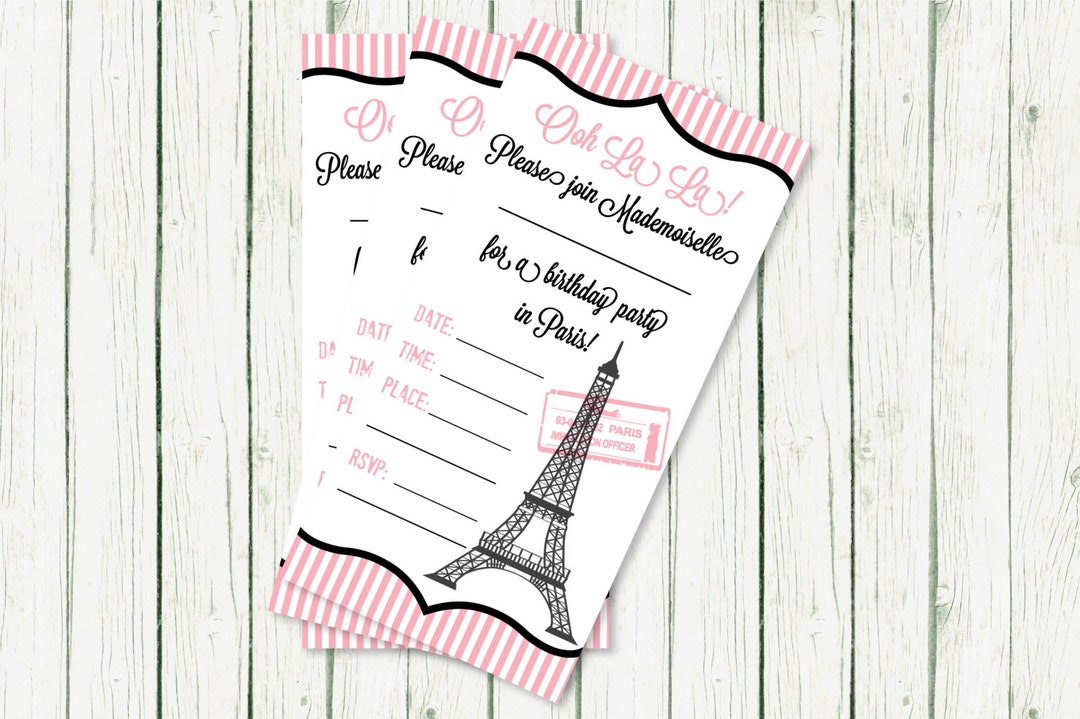 Printable Birthday Invitations for Kids - Fill in Birthday Invitations ...