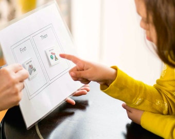 Pecs First Then - Etsy