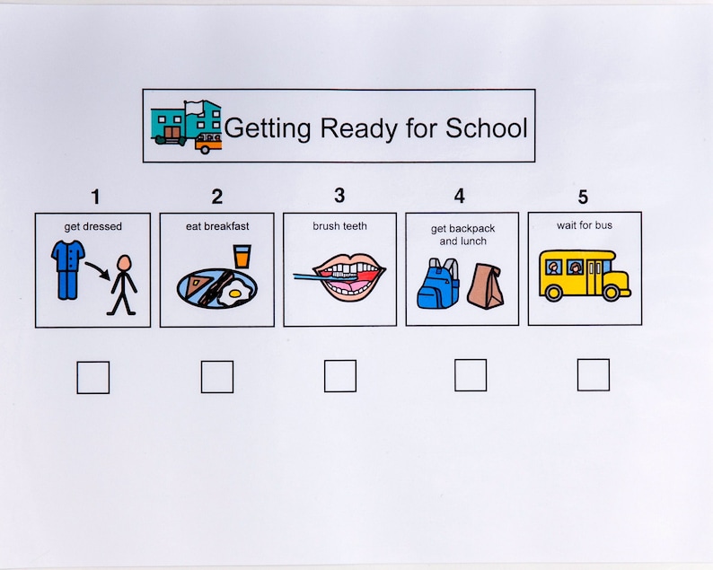 Getting Ready For School Sequence Sheet 5 Steps Etsy getting-ready-for-school-sequence-sheet-5-steps-etsy