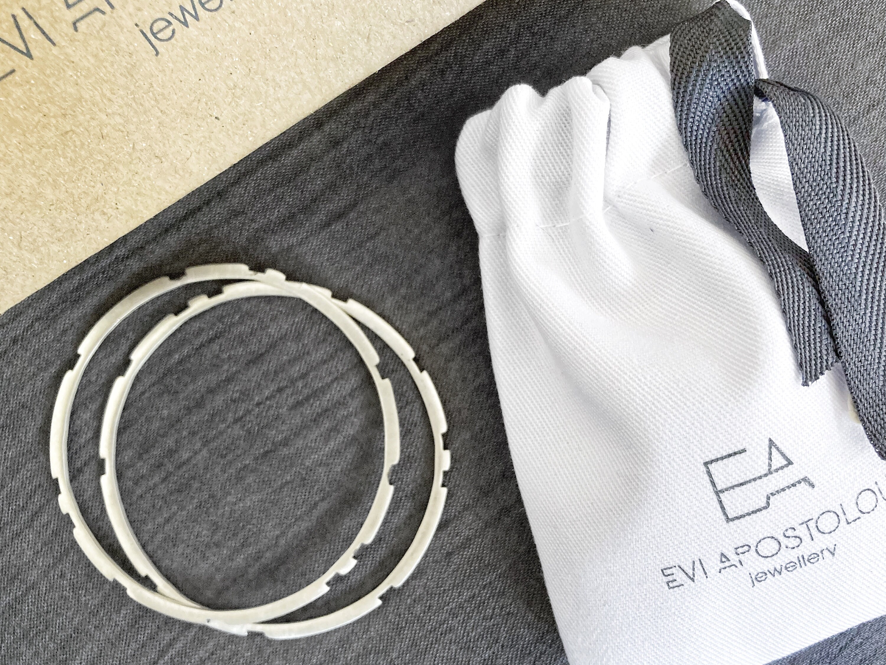 Modern Long Silver Necklace, Sterling Silver Layering Necklace, Matte ...