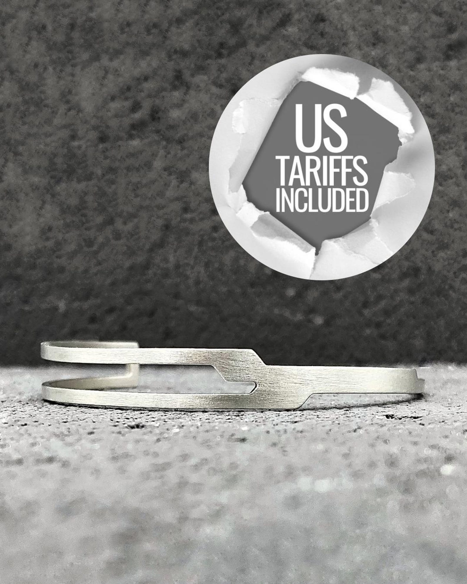 Edgy Solid Sterling Silver Cuff Bracelet, Abstract Nature Inspired ...