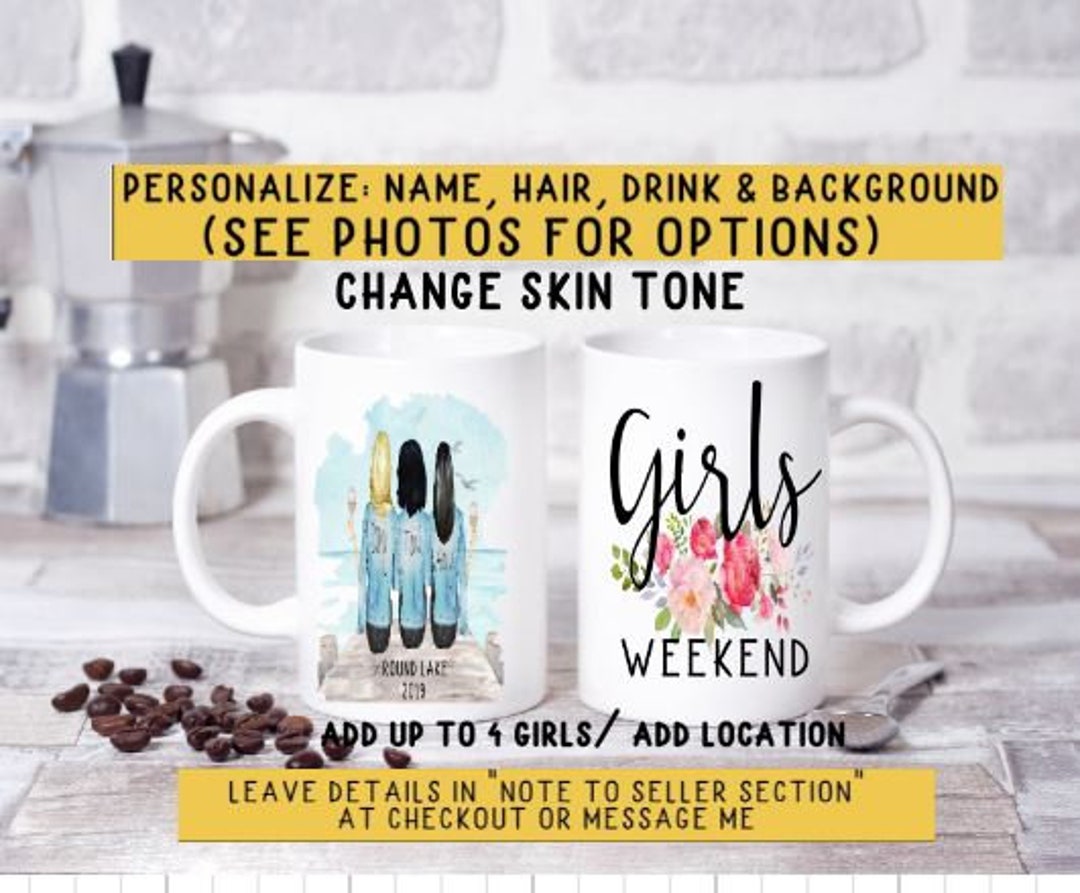 Personalized Girls Weekend Mug | Gift for Best Friend | Bestie| Beach ...