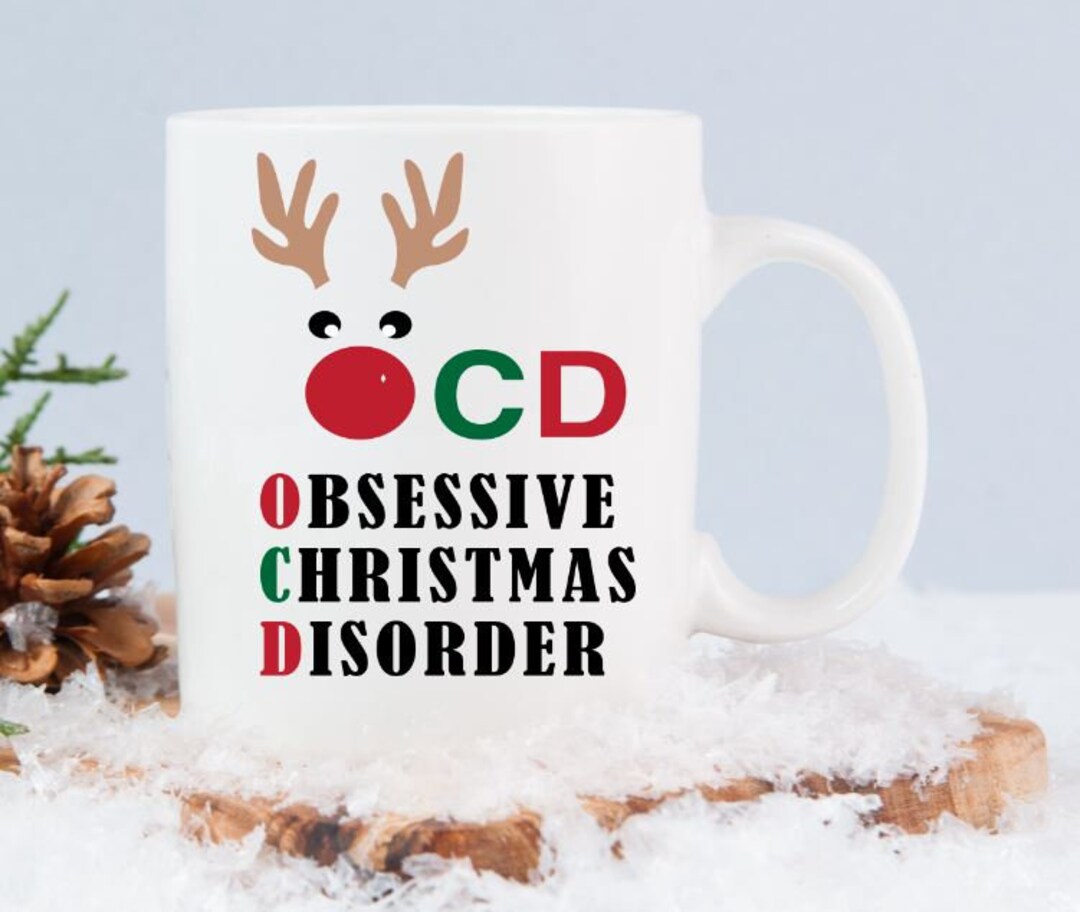 OCD, Obsessive Christmas Disorder Mug, Christmas, Movie Watching, Gift ...