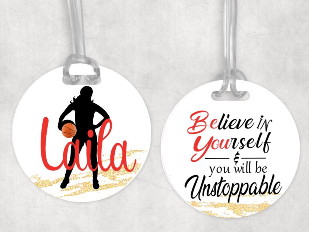 Custom Basketball Bag Tag, Personalized Sports Bag Tag,team Tags, Tags ...