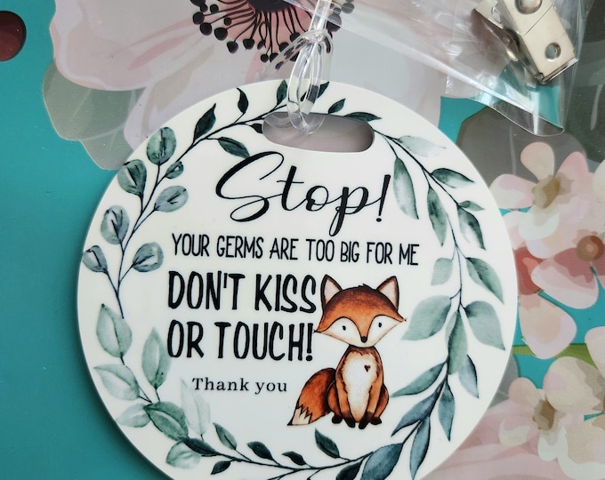 Don't Touch Tag Car Seat Tag Stroller Tag Wood Sign Wood Tag Baby Decor ...