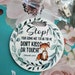 Stop Don't Touch/ Stroller Tag / Carseat Tag / Germ Tag /woodland/ Sign ...