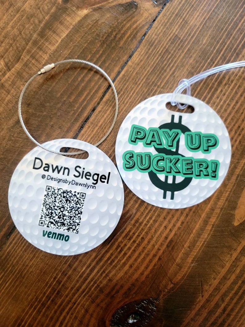 Golf Bag Tag Personalized Golf Bag Tag Get Paid for Golf - Etsy